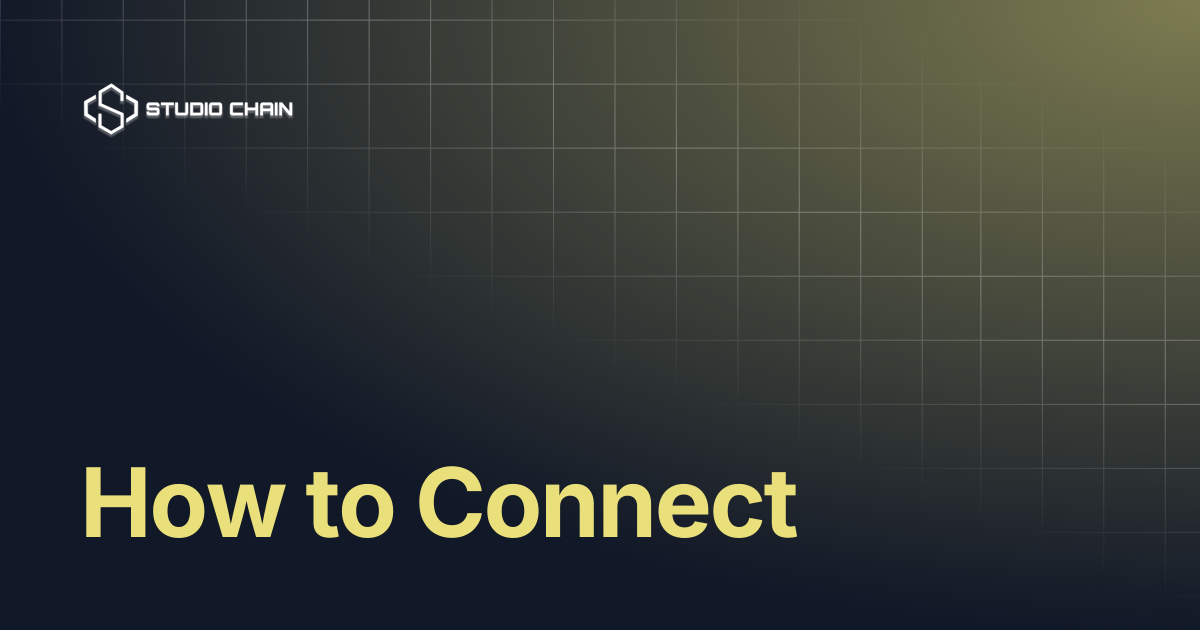 How to Connect | Studio Chain